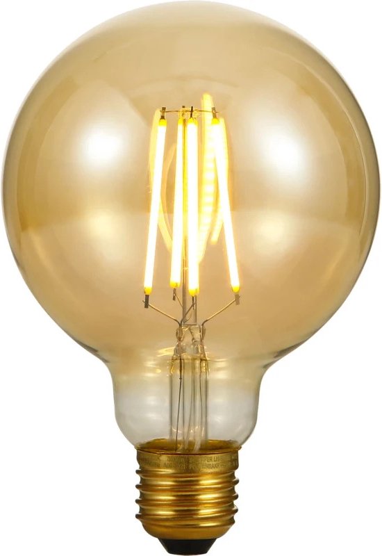 SPL LED Filament Globe (GOUD) - 4W / DIMBAAR Lichtkleur 2200K | bol