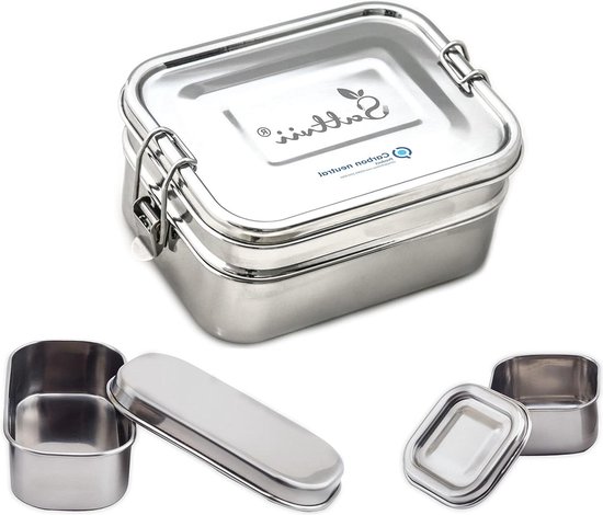 Premium RVS lunchbox set - roestvrij en duurzaam ...