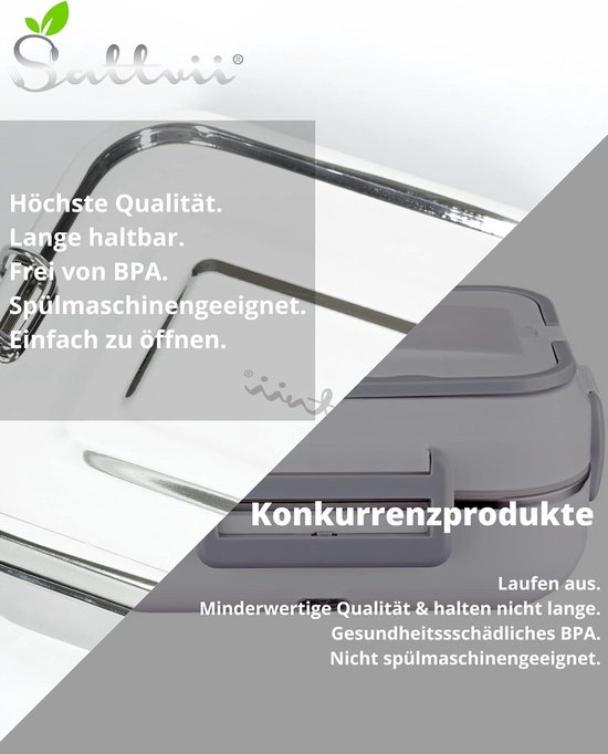 Premium RVS lunchbox set - roestvrij en duurzaam ...