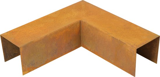 Wovar Cortenstaal Opsluitband Hoekstuk 20 x 6,2 x 6 cm | Per Stuk | bol