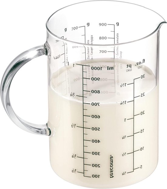 Measuring Jar Maatbeker 1 liter Glas 30oz Tescoma 630434.00 Made of ...