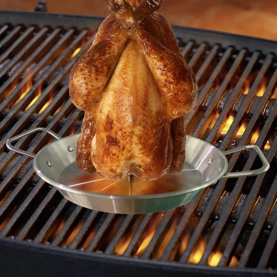 Verticale spies roestvrij stalen grillstandaard - vleesrek met plaat ...