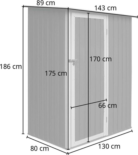 Tuinkast - Tuinkist - Tuinkasten voor Buiten - Tuinberging - Metaal ...