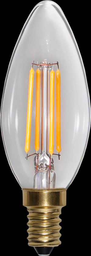Soft Glow Kaarslamp - E14 - 4W- Dimbaar -Super Warm Wit