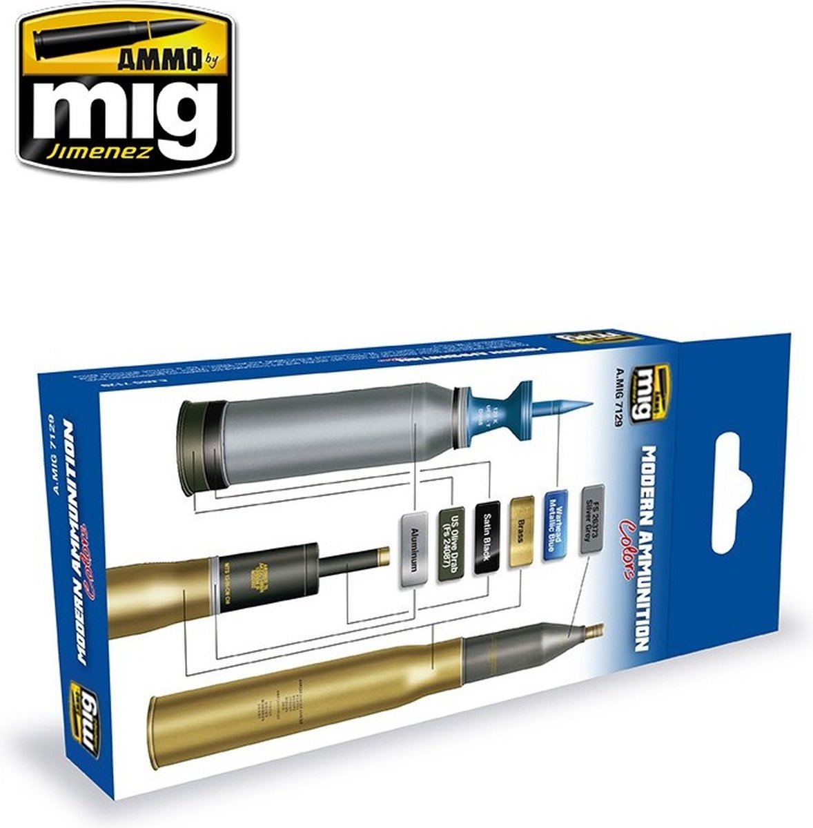AMMO MIG 7129 Modern Ammunition - Acryl Set Verf set | bol.com