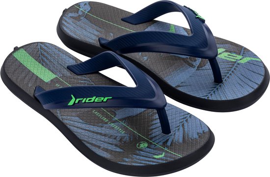 Rider R1 ENergy kids slippers - Black/blue/green - Schoenen - Slippers ...
