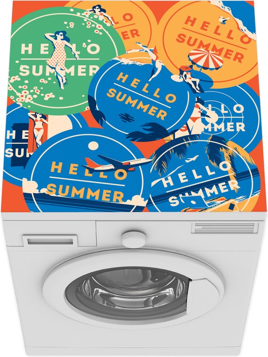 Protège machine à laver - Tapis machine à laver - Boutons - Plage - Été ...