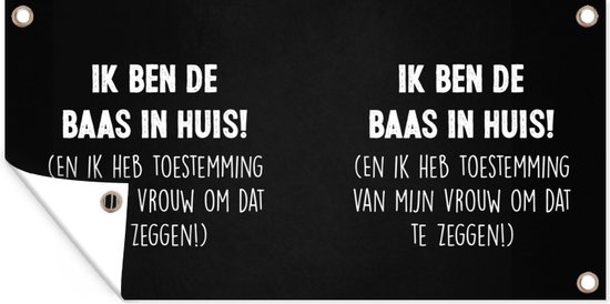 Schuttingposter Spreuken - 'Ik ben de baas in huis!' - Quotes - Vrouw ...