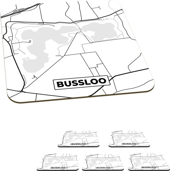 Onderzetters voor glazen - Stadskaart - Bussloo - Nederland ...