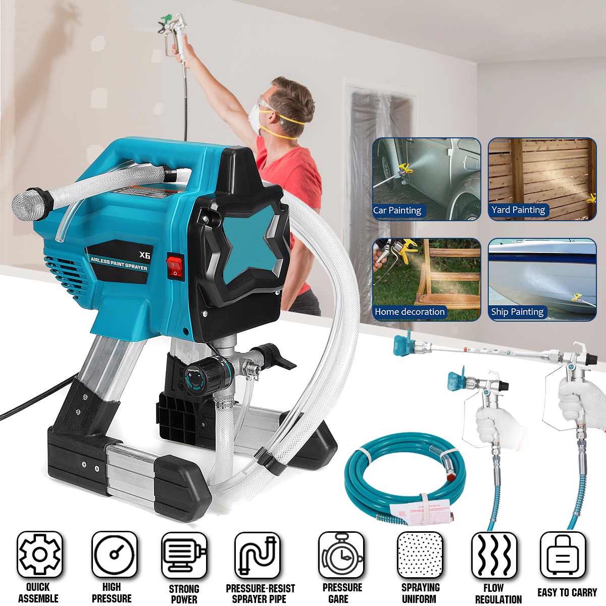 Airless Spuitpistool - HogeDruk Verfspuit - Professionele Spuiten ...