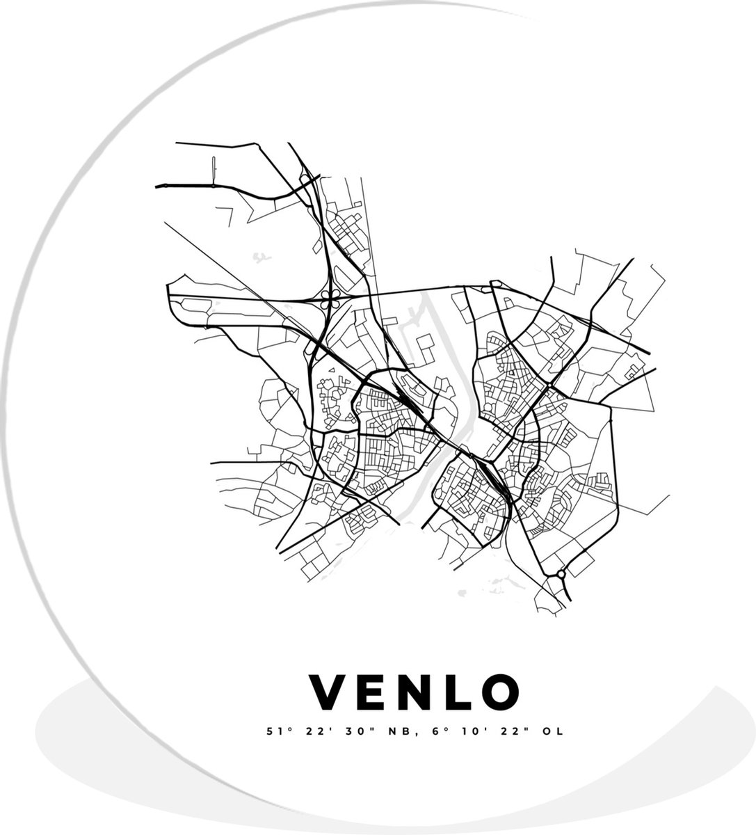 Wall Circle - Wall Circle Indoor - Pays- Nederland - Venlo - City Map ...