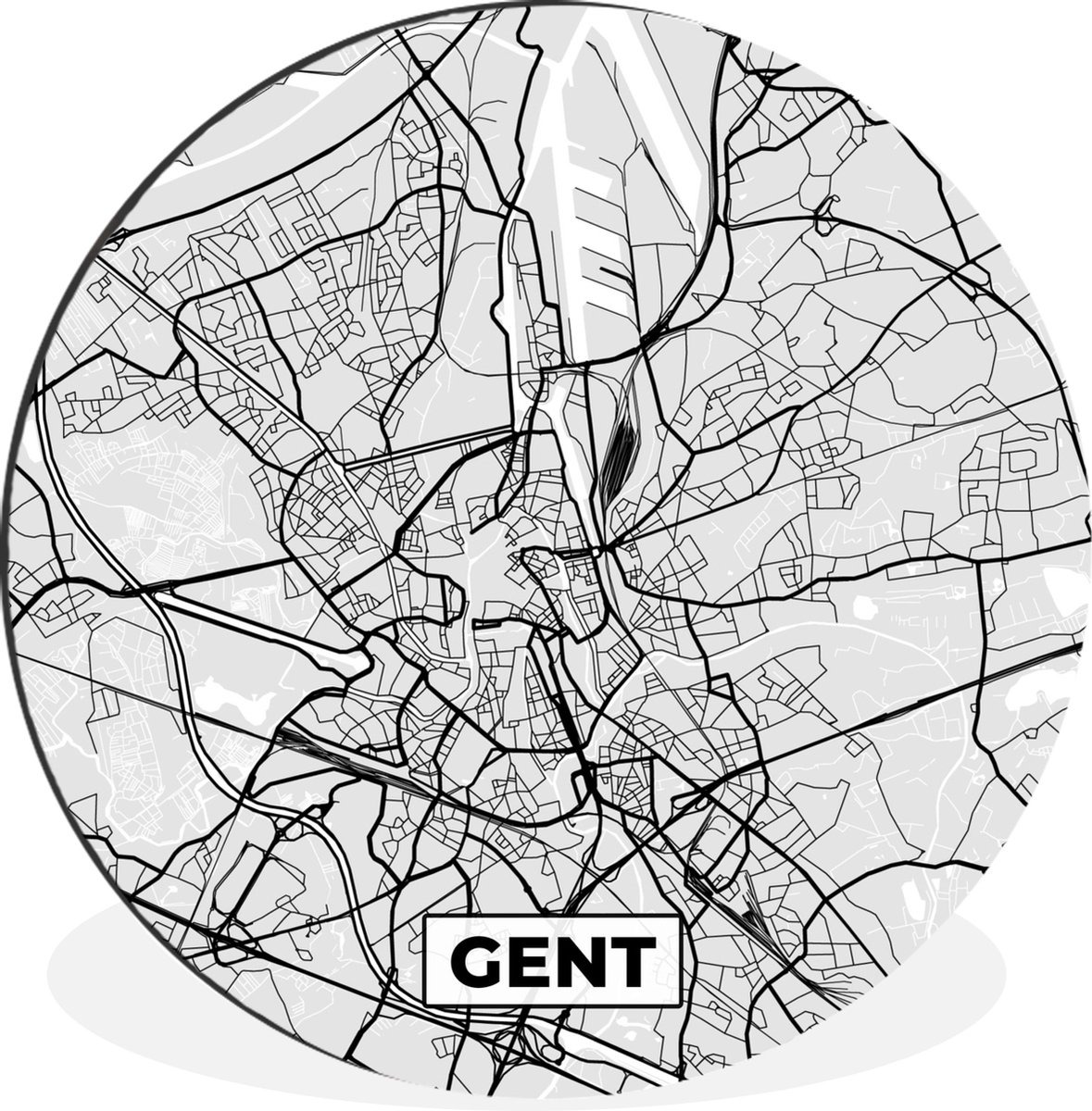 Wall Circle - Wall Circle - Map - Plan d'étage - Plan de ville - Gand ...