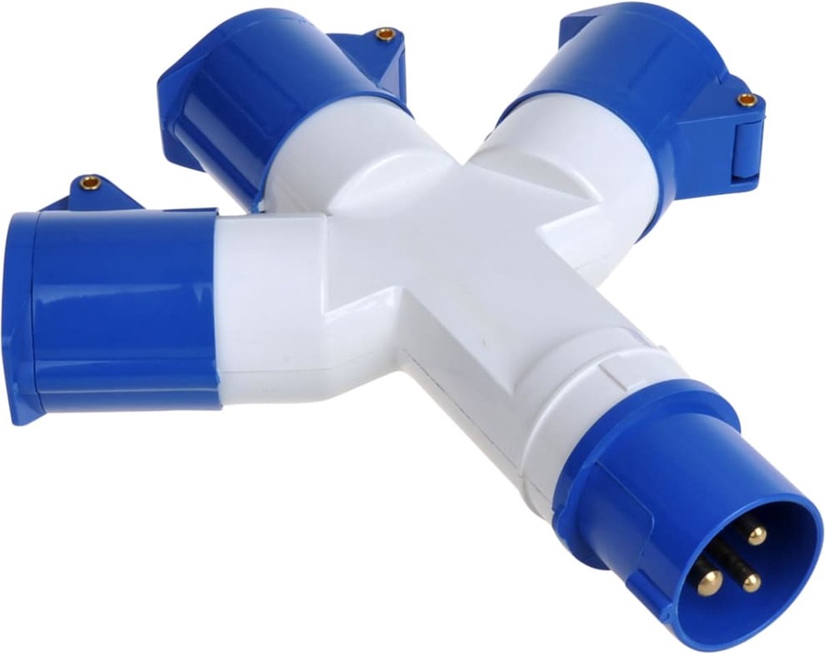Pro Plus CEE Splitter - 3 Weg - 16 Ampère - IP44 - 230 Volt - 3-Polig ...