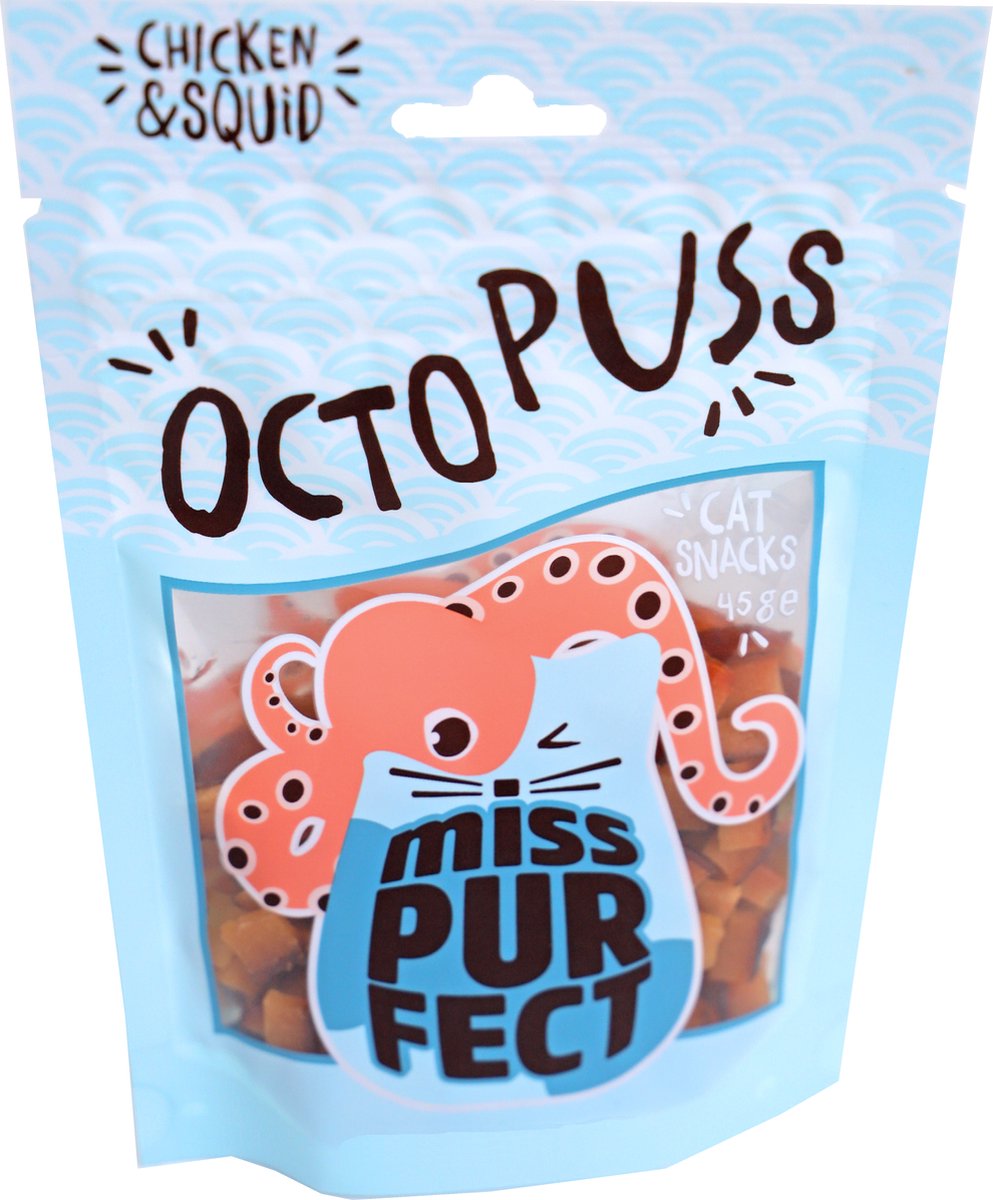 Miss Purfect cat snacks octo puss, 4 x 45 gram | bol.com