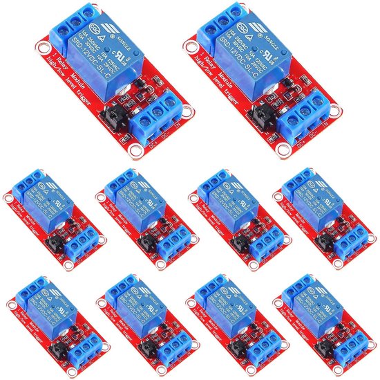 Allecto - One Channel Relay Module - 12V Relaismodule - Optocoupler ...