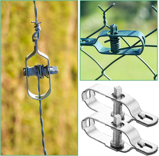30 stuks gegalvaniseerde draadspanners 90 mm voor hek tuin staaldraad ...