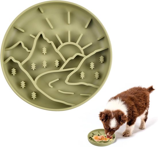 Famanu – Slow Feeder voederbak voor honden - silica anti-schrok ...