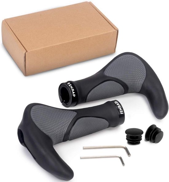 Ergonomische Fiets Handvatten met Horns voor MTB, Trekking en E-Bikes | bol