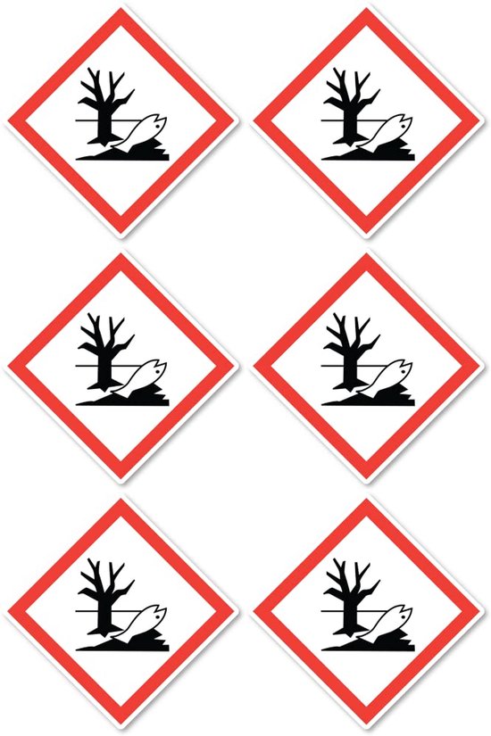 Gevarensticker Milieu - Milieugevaarlijk Symbool - Veiligheidsmarkering ...