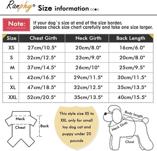 Warme Fleece Trui Jas voor Kleine Honden en Puppy's - Zachte ...