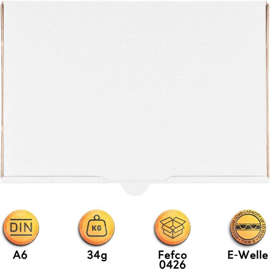 Maxibrief Verzenddozen Wit 160x110x50 mm - Opvouwbare Postdozen voor ...
