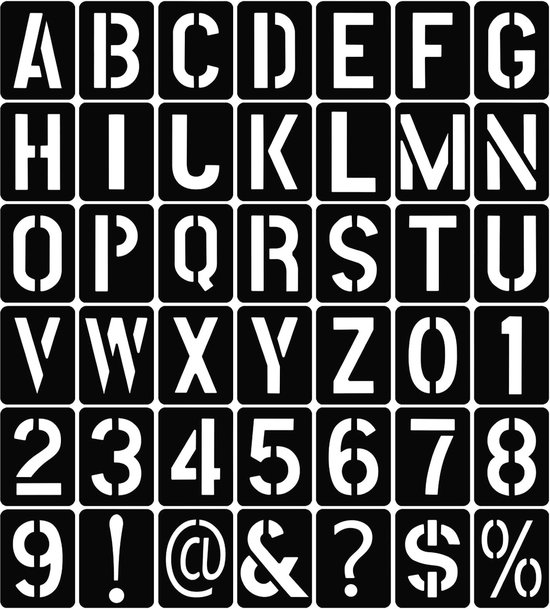 42 Stukken Sjablonen Letter Set - Herbruikbare Plastic Sjablonen ...