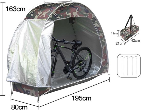Fietstent voor 2 tot 3 Fietsen - Fietsberging & Fietsgarage ...