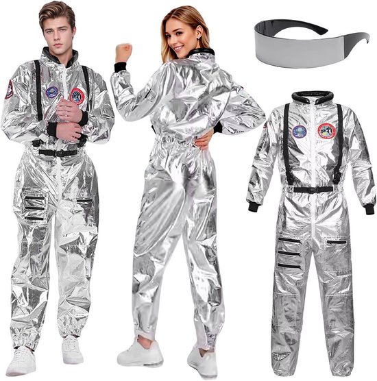 Zilver Astronautenpak voor Volwassenen - Ruimtepak voor Carnaval en ...