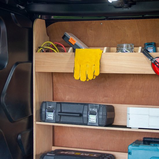 Bedrijfswageninrichting Interieur Ford Transit Custom SWB + LWB - Hout ...