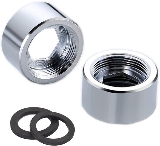 2 Stuks Kraan Adapter Verloopstuk 24mm Schroefdraad voor Keuken en ...