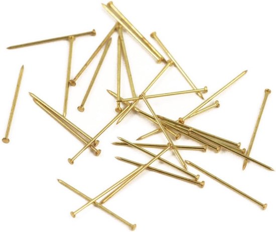 Messing Pinnen 18 mm voor Knutselen en Hobby (ca. 950 stuks) | bol