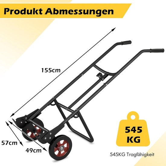 Steekwagen Vatwagen - Transportkar Handkar - Zware Lasten Verplaatsen ...