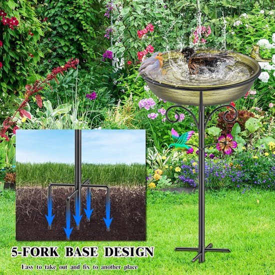 Candala Vogeldrinkbak Vogelbad Voederbak Waterplaats Staand ...