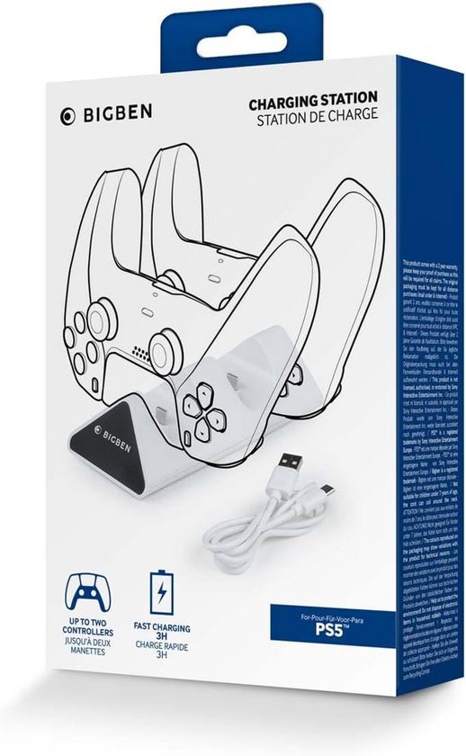 USB-C Oplaadstation voor Dualsense PS5 Controllers | bol