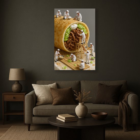 Wrap wanddecoratie - Moderne poster - Design posters - 80x120 cm | bol