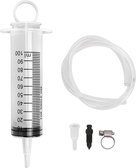 Ontluchtingsset Remvloeistof Verversen - 100ml Spuit met Slang voor ...