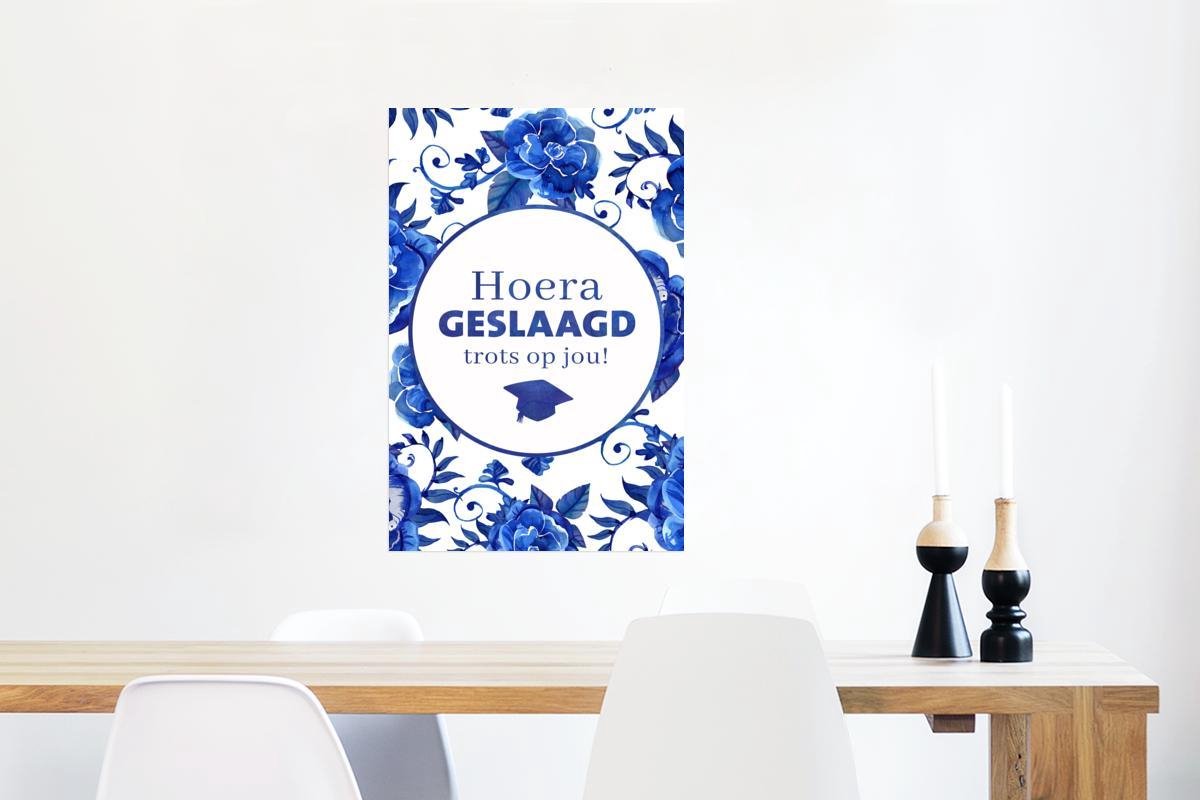 Poster Spreuken - 'Hoera geslaagd, trots op jou' - Quotes - 60x90 cm ...