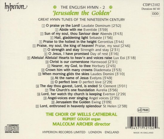 Wells Cathedral Choir & Malcolm Archer - The English Hymn - 2 ...