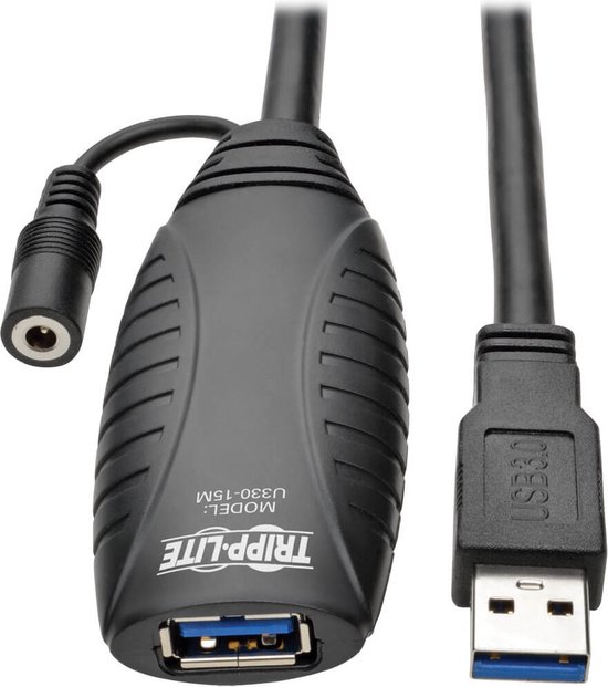 Tripp-Lite U330-15M USB 3.0 SuperSpeed Active Extension Repeater Cable ...