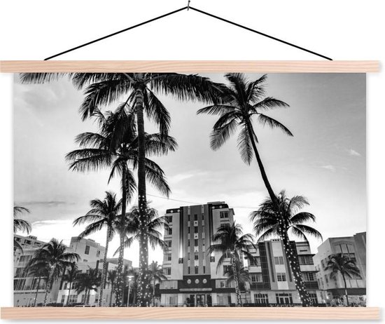 De Ocean Drive in Florida - zwart wit | bol.com