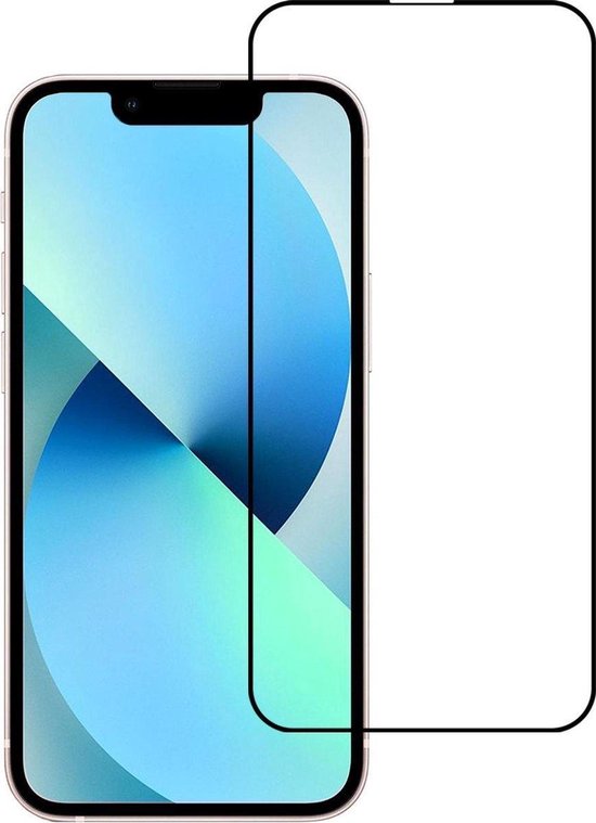 iPhone 13 Pro Screenprotector - Full Cover Screenprotector - Zwart ...