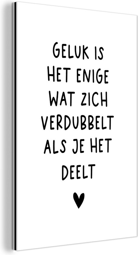 Wanddecoratie Metaal - Aluminium Schilderij Industrieel - Quotes ...
