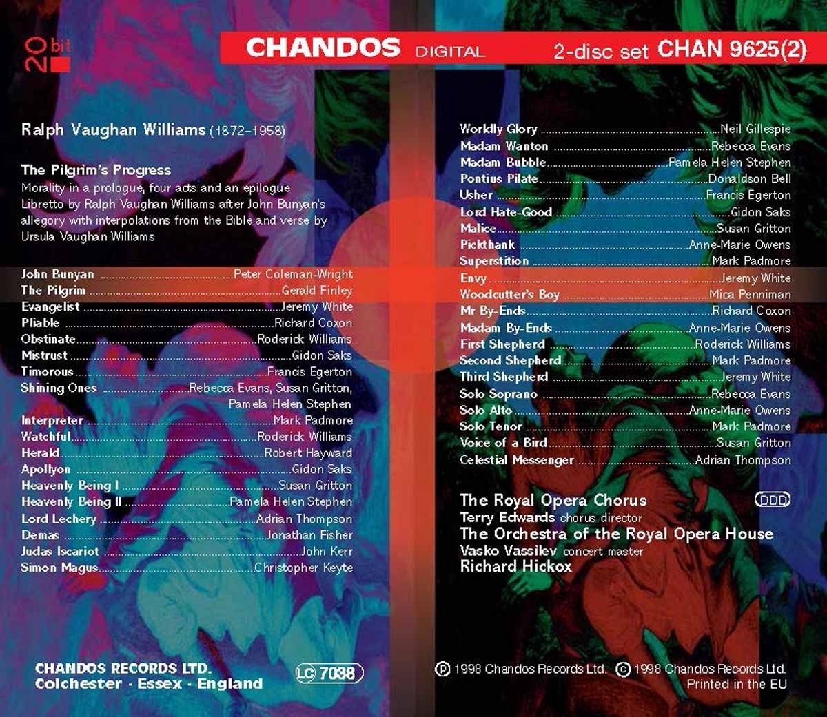 Finley/Coleman-Wright/White/Orchest - The Pilgrims Progress (CD ...