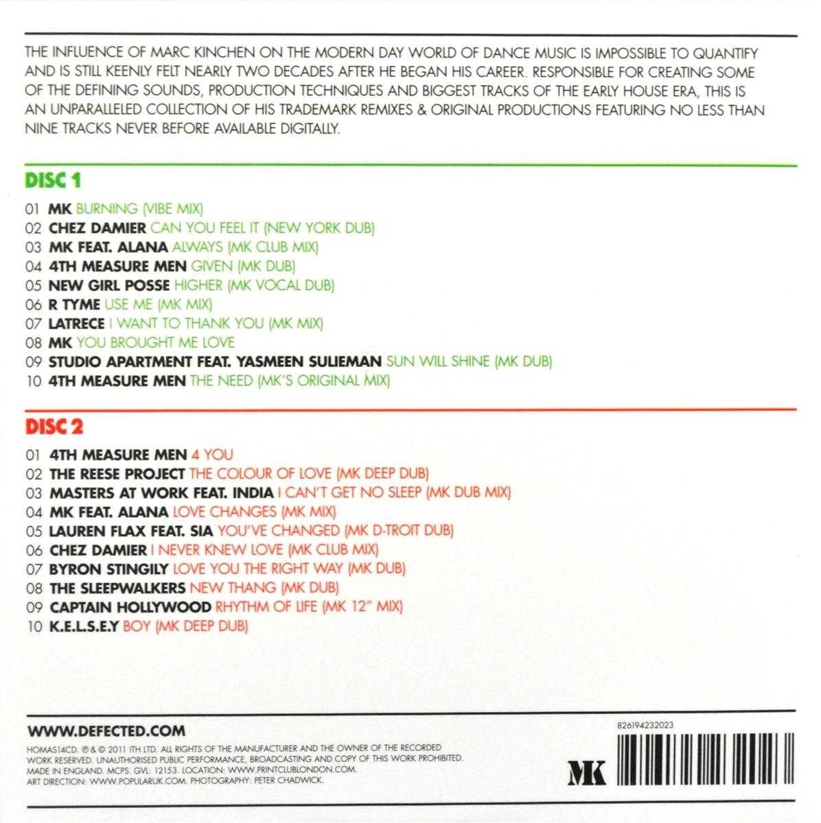 Mk - Defected Presents House Masters (CD), Mk | CD (album) | Muziek ...
