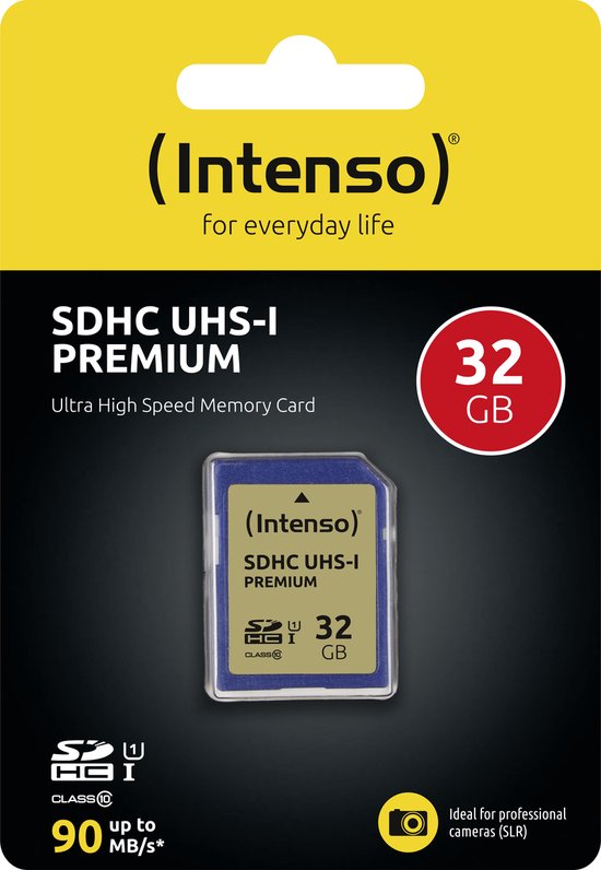 Intenso 32GB SDHC Class 10 SD-Karte - Geheugenkaarten | bol.com