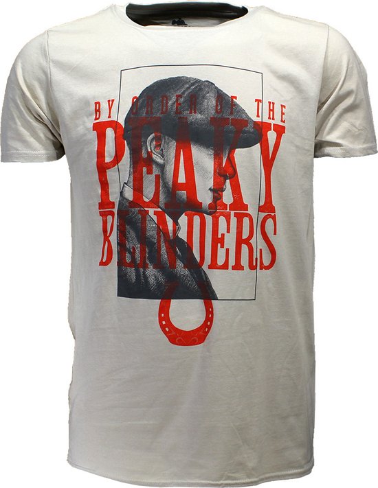 Peaky Blinders Tommy Shelby T-Shirt Off White - Officiële Merchandise ...