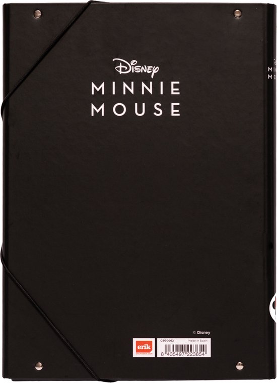 Disney Elasto-/foldermap Minnie Mousea4 34 X 24 Cm Wit/zwart | bol