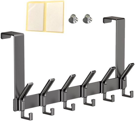 Functionele En Moderne Deurhanger Met 6 Haken Voor Diverse Ruimtes Bol Functionele En Moderne Deurhanger Met 6 Haken Voor Diverse Ruimtes Bol