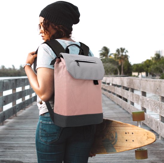 Rugzak voor Dames met Veilig Laptopvak en Handige Anti-Diefstalfuncties ...