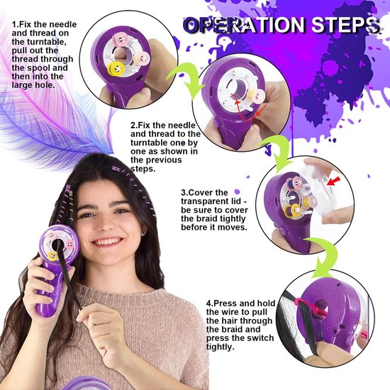 Automatische Haarvlecht Machine - Haarvlechten voor Kinderen en Doe-het ...